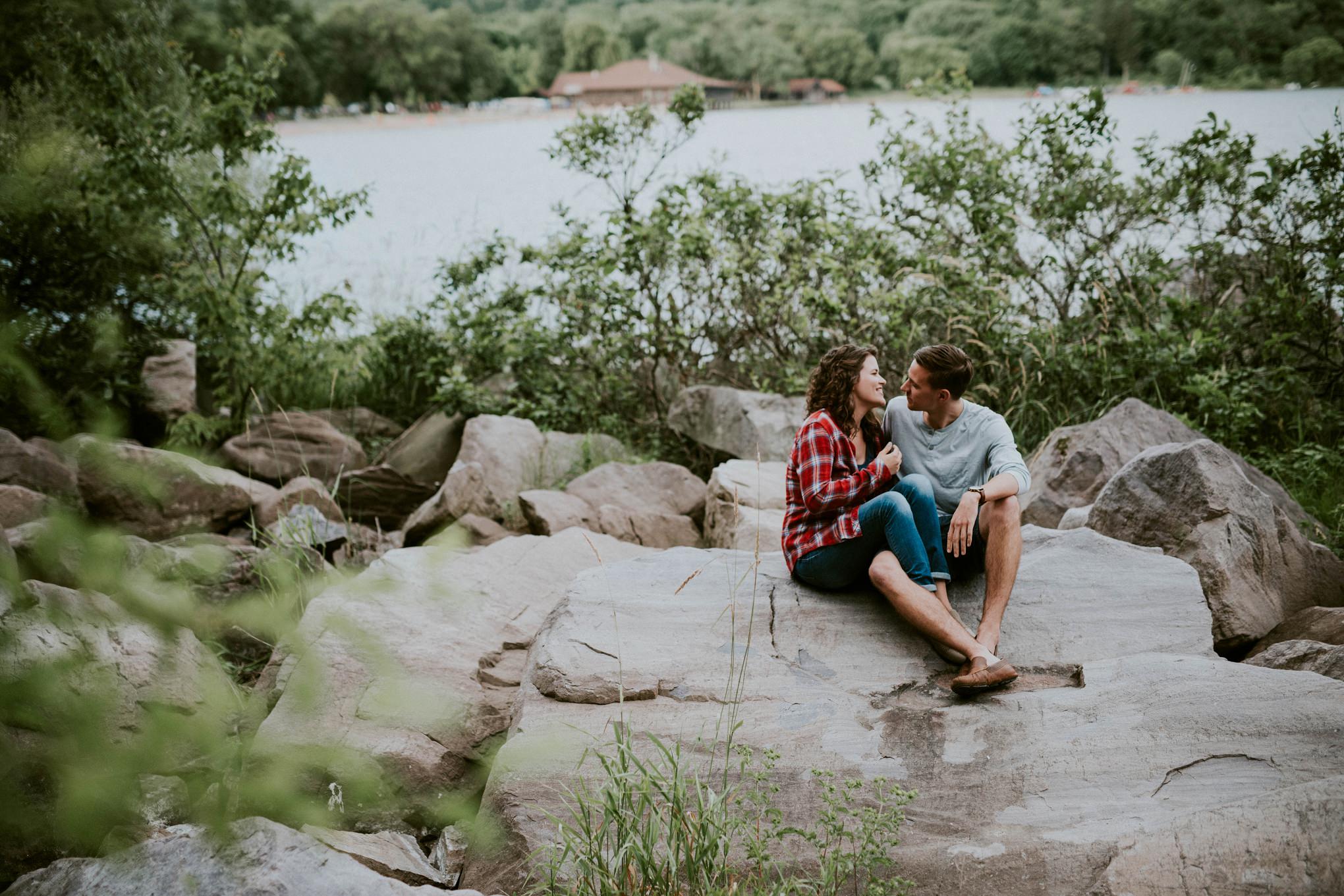 Devils Lake State Park Enagement | Madison WI Wedding Photographer